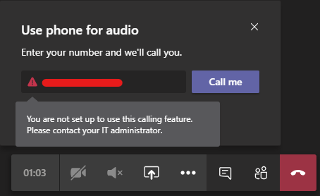 Call me feature in Teams – CSP/MSP 24 x 7 Support
